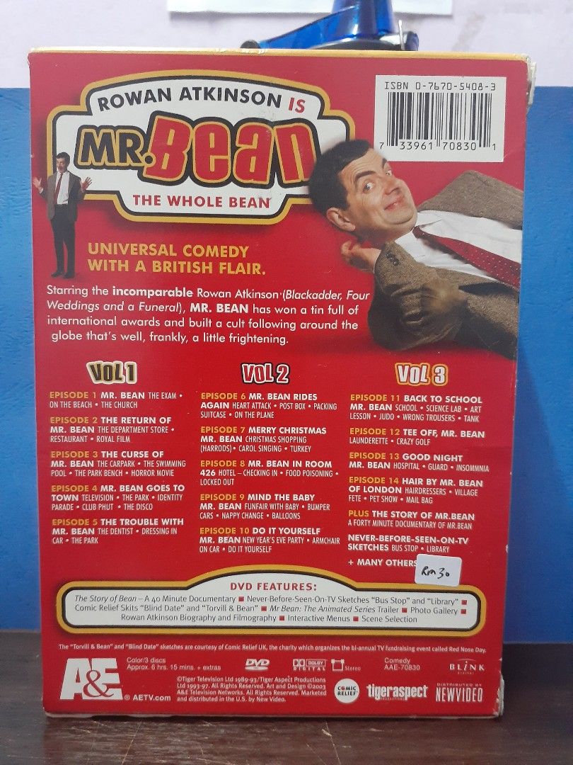 (3DVD) Mr.Bean The Whole Bean, Hobbies & Toys, Music & Media, CDs ...