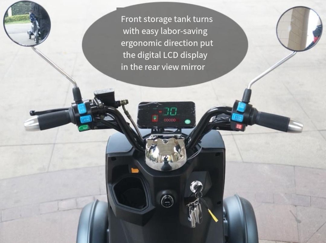 4-Wheel Low-Speed Mobility Scooter with 60v/72v Lithium Battery and a ...