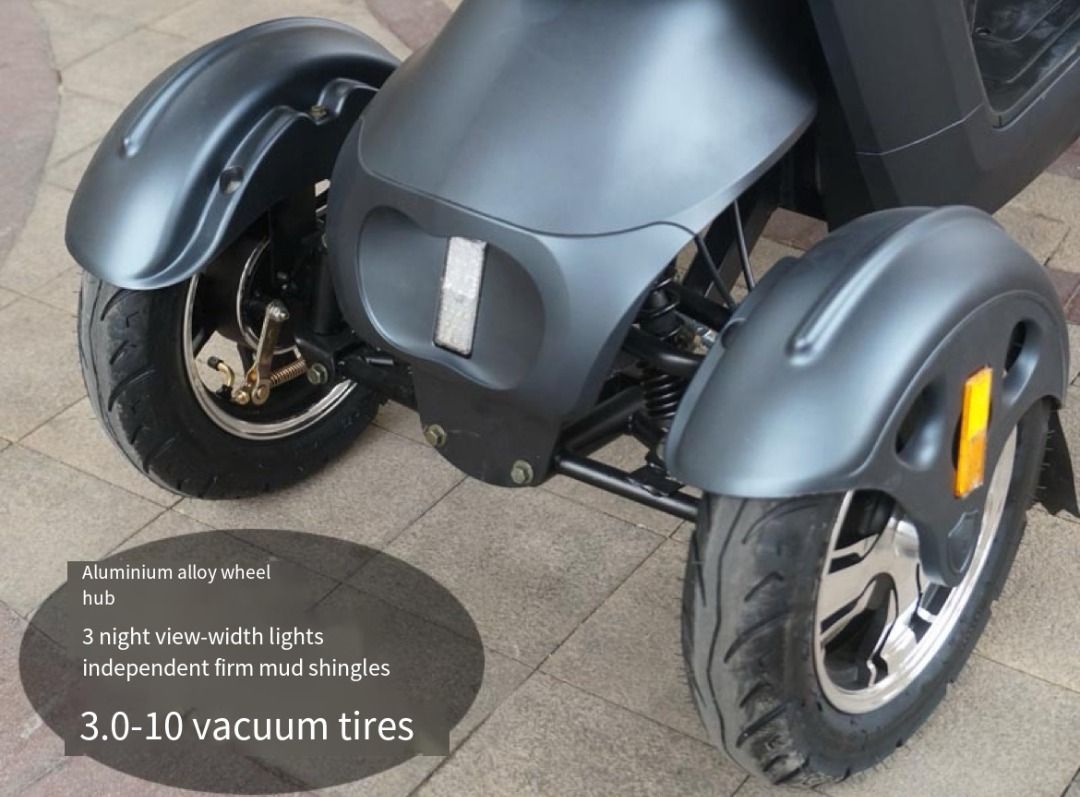 4-Wheel Low-Speed Mobility Scooter with 60v/72v Lithium Battery and a ...