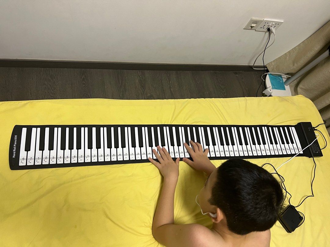 88Key Hand Roll Piano, Hobbies & Toys, Music & Media, Musical Instruments on Carousell