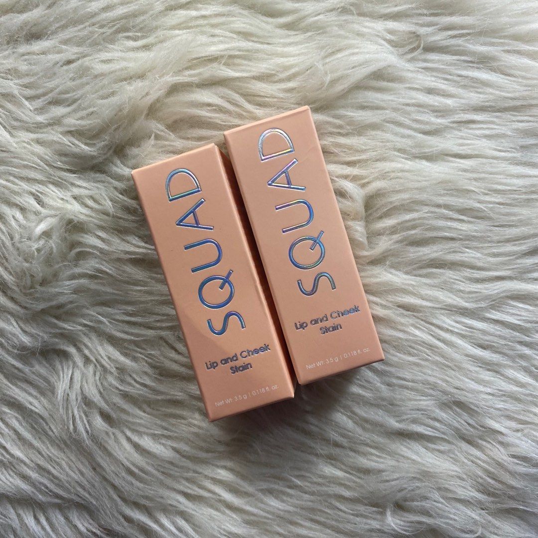 (99%) Squad Cosmetics Lip and Cheek Stain Bare, Beauty & Personal Care ...