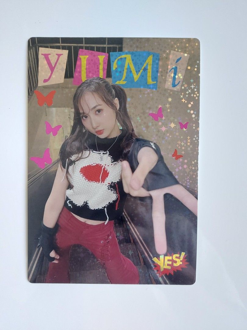 #99 Yes Card - Yumi 鍾柔美 大閃卡, 興趣及遊戲, 收藏品及紀念品, 韓流 - Carousell