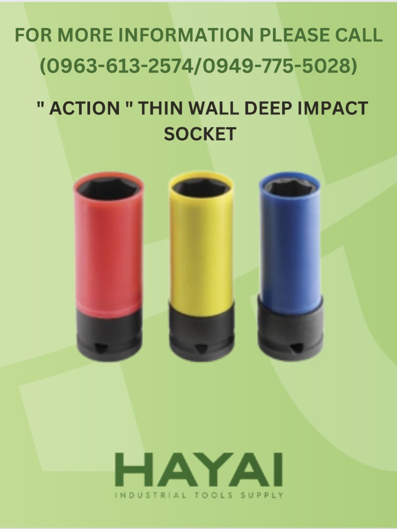" ACTION " THIN WALL DEEP IMPACT SOCKET, Commercial & Industrial ...