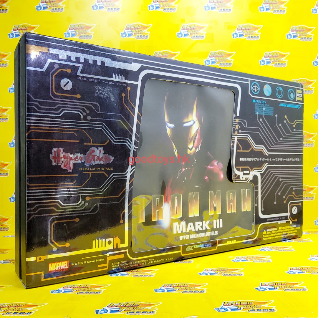 內全新 EZHOBI TOYS HYPER GOKIN 合金 1/10 鐵甲奇俠 MARVEL IRONMAN MARK III MK3 ...