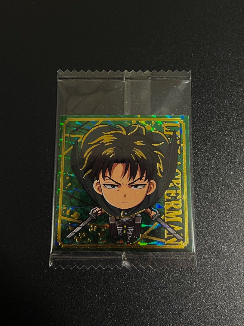 RARE AOT Levi Wafer Sticker attack on titan, Hobbies & Toys, Toys ...