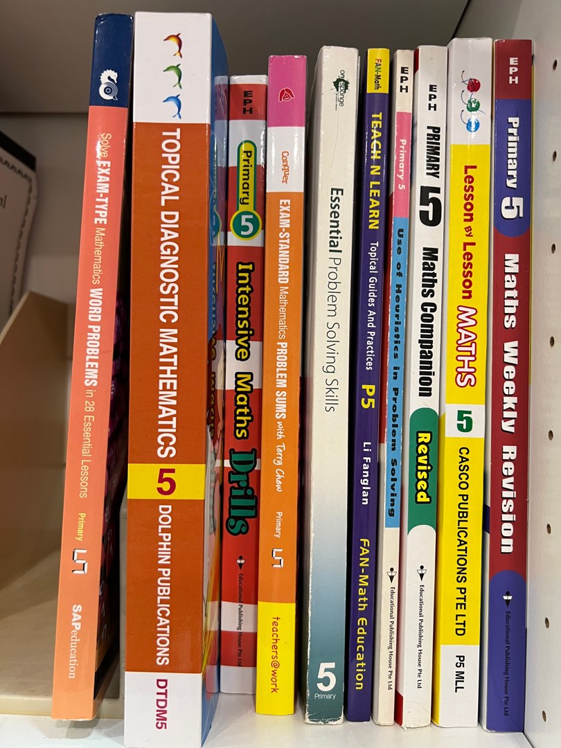 Assorted P5 Math Assessment Books, Past Year Papers & Textbooks ...
