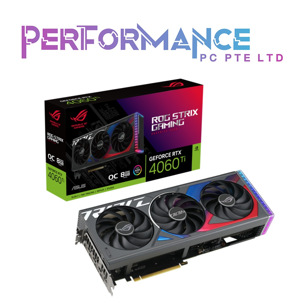 ASUS ROG STRIX RTX 4060 Ti RTX4060 Ti RTX 4060Ti OC Edition 8GB Graphic ...
