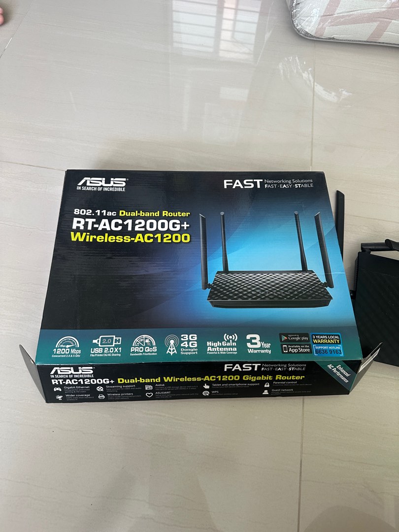 Asus RT-AC 1200G+, Computers & Tech, Parts & Accessories, Networking on ...