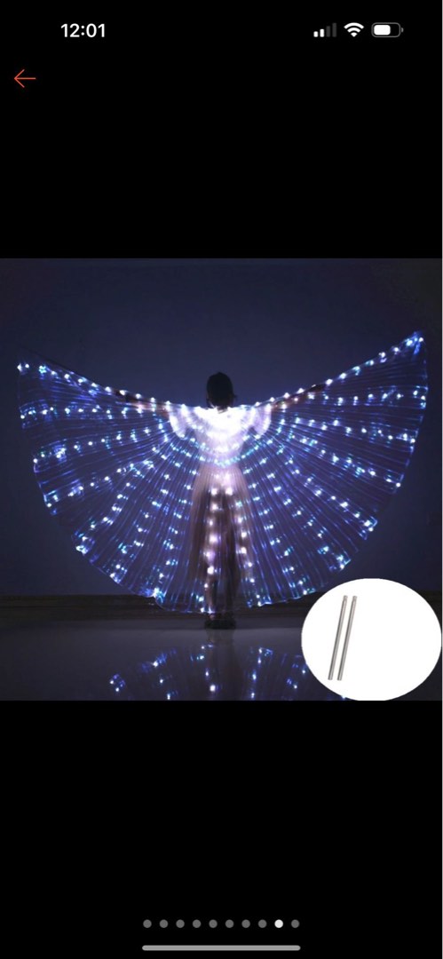 Belly Dance LED Wings, Everything Else on Carousell