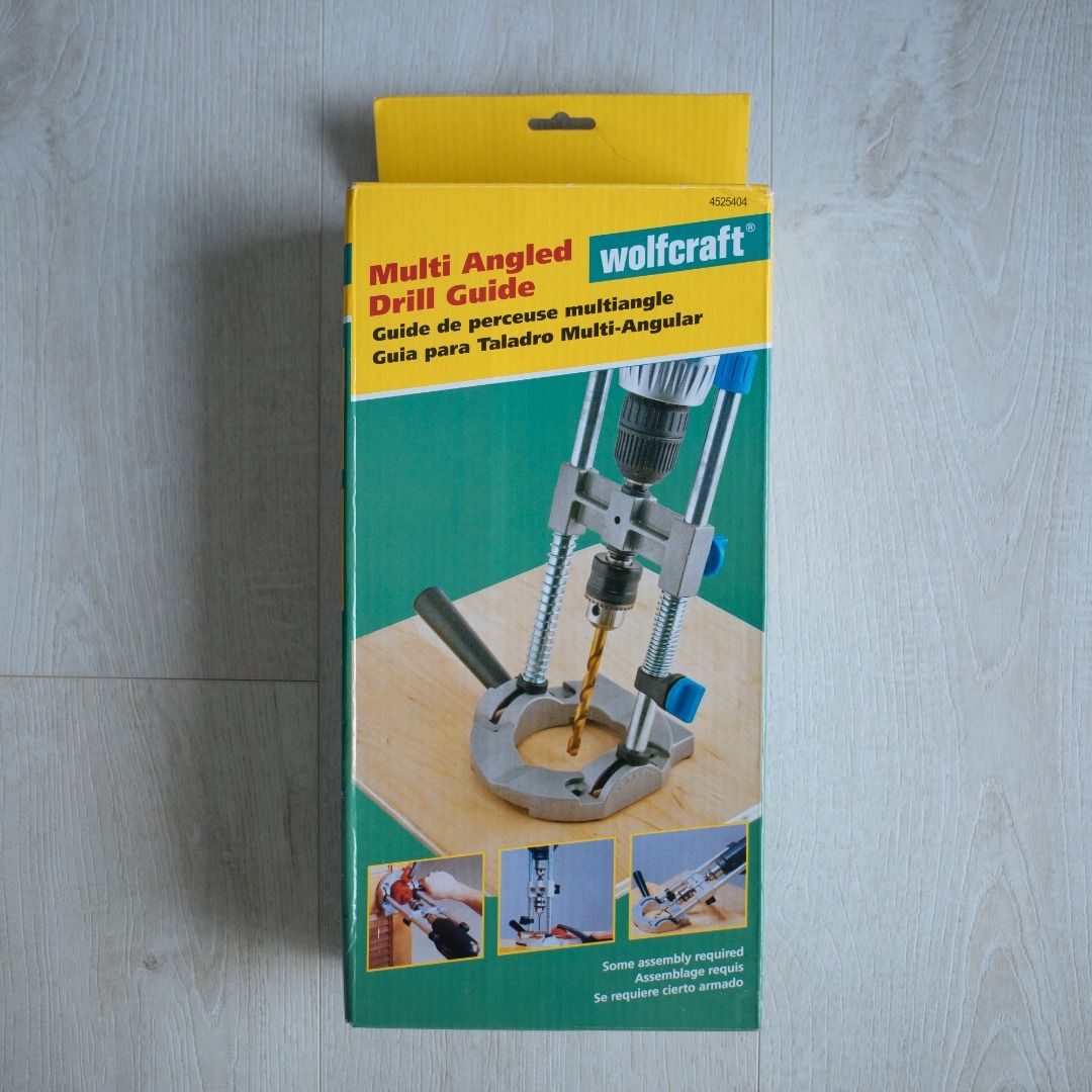 [BN] Wolfcraft Multi Angled Drill Guide, Furniture & Home Living, Home ...
