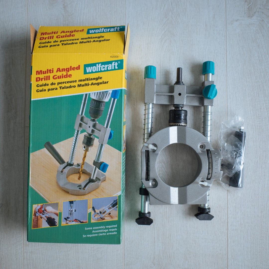 [BN] Wolfcraft Multi Angled Drill Guide, Furniture & Home Living, Home ...