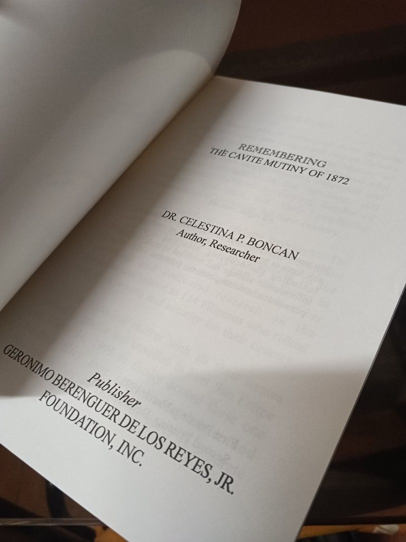Book: Remembering The Cavite Mutiny of 1872 - Dr. Celestina P. Boncan ...