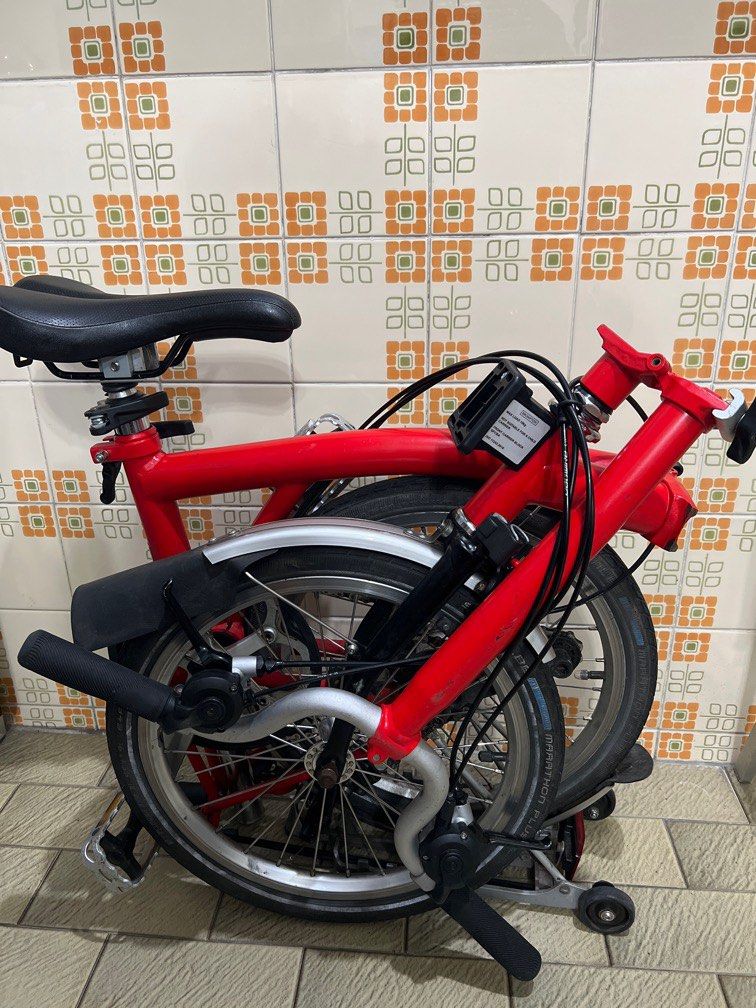 Brompton H6R Red 2018, Sports Equipment, Bicycles & Parts, Bicycles on ...