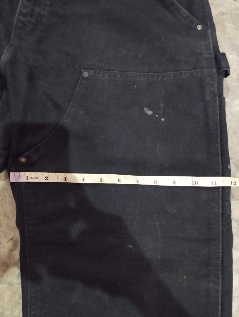 Carhartt double knee b136 black, Men's Fashion, Bottoms, Jeans on Carousell