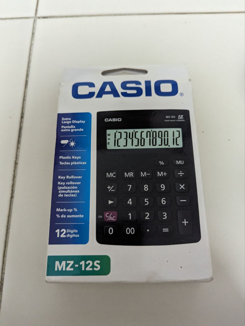 Casio MZ-12S Calculator, Computers & Tech, Office & Business Technology on Carousell