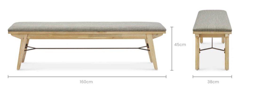 Casterly Miles Bench, Furniture & Home Living, Furniture, Chairs on ...