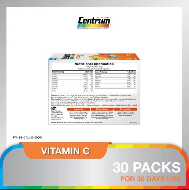 Centrum Vitamin C, Health & Nutrition, Health Supplements, Vitamins ...
