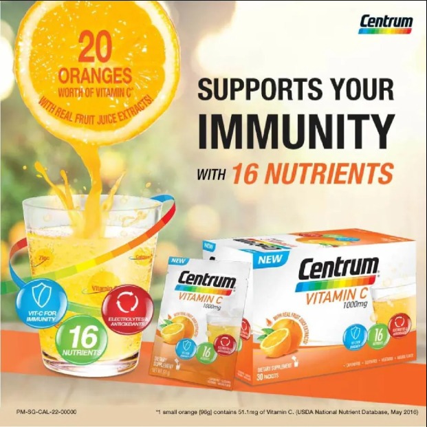 Centrum Vitamin C, Health & Nutrition, Health Supplements, Vitamins ...