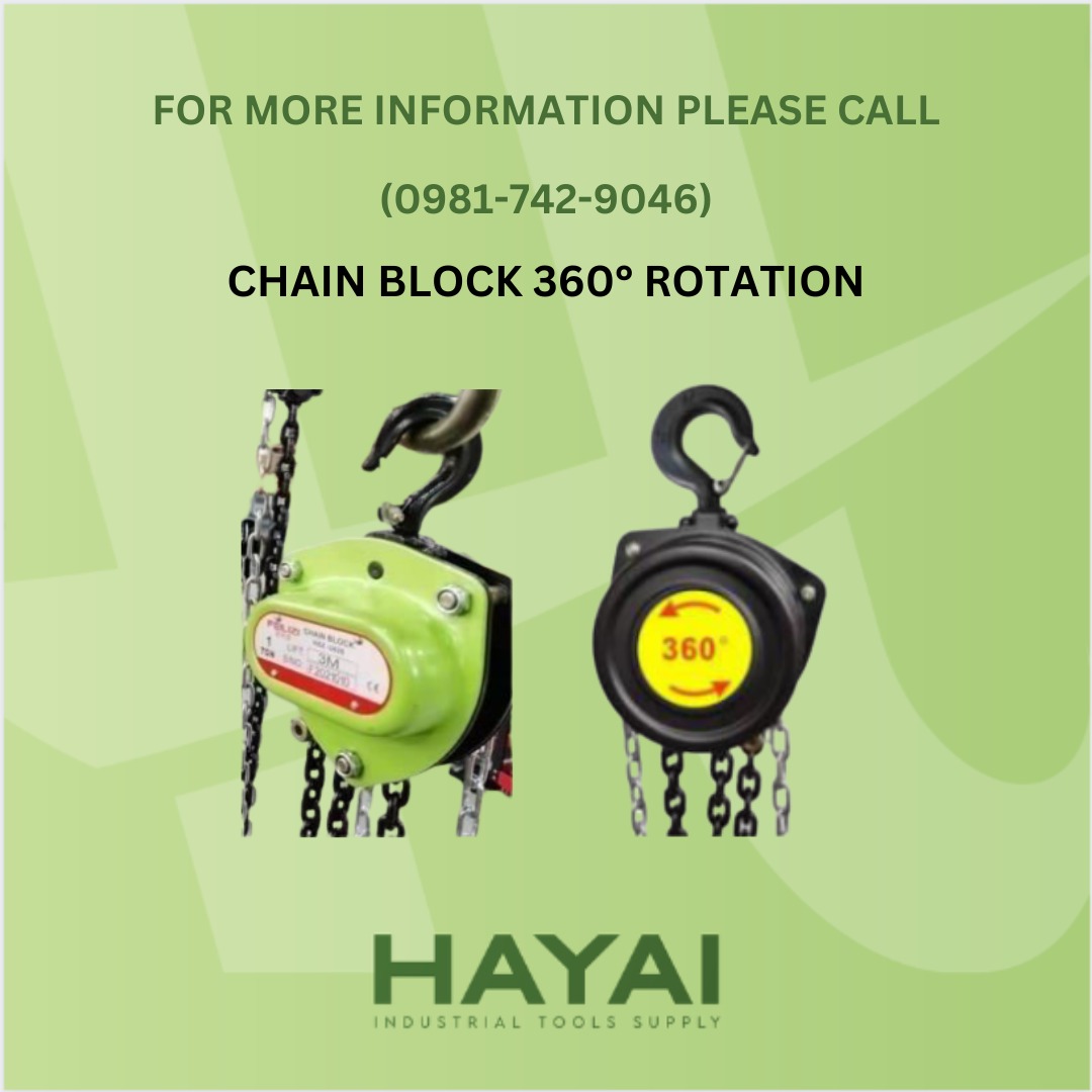 CHAIN BLOCK 360° ROTATION, Commercial & Industrial, Construction Tools ...