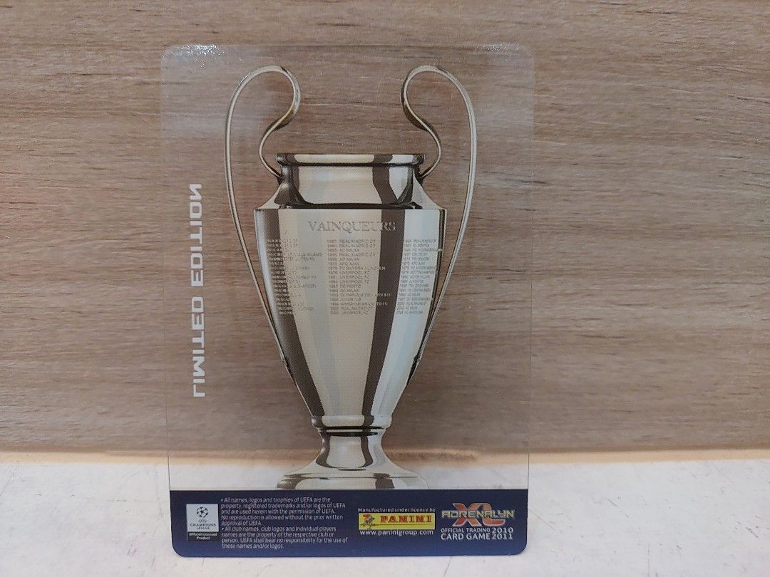 Limited Edition Champions League Trophy Adrenalyn XL 2010 - 2011 ...