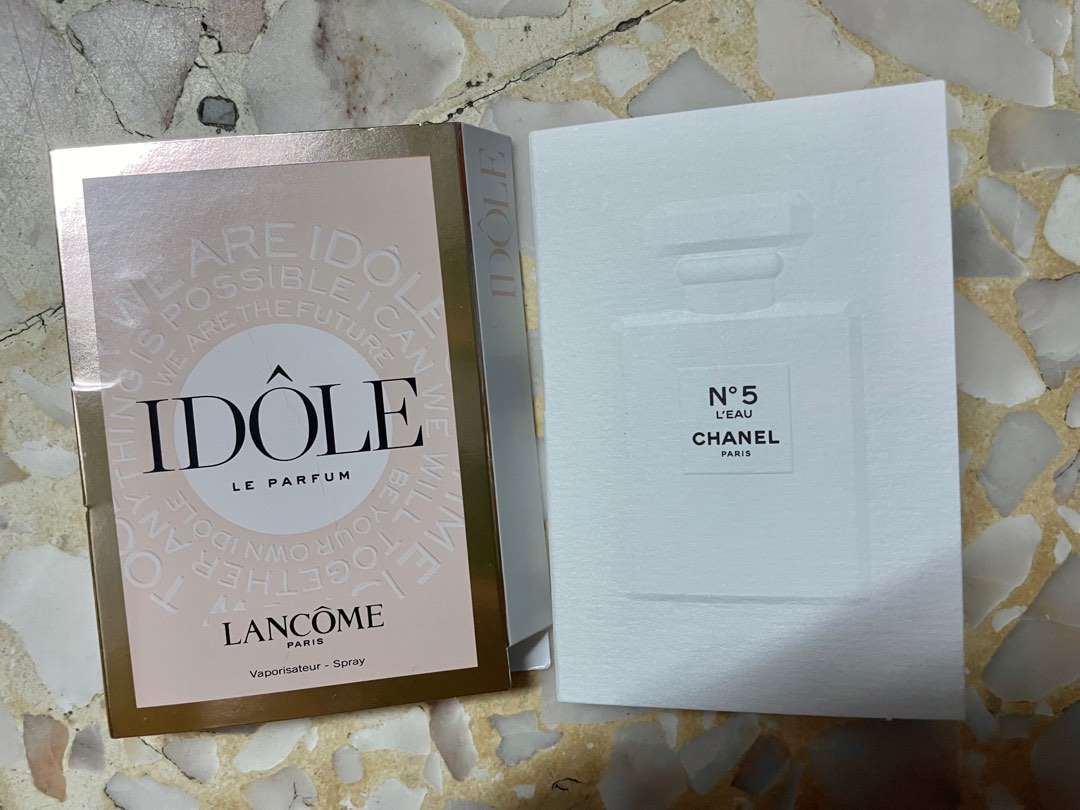 Chanel No 5 Lancome idole Perfume eau de toilette vial sample, Beauty & Personal Care, Fragrance ...