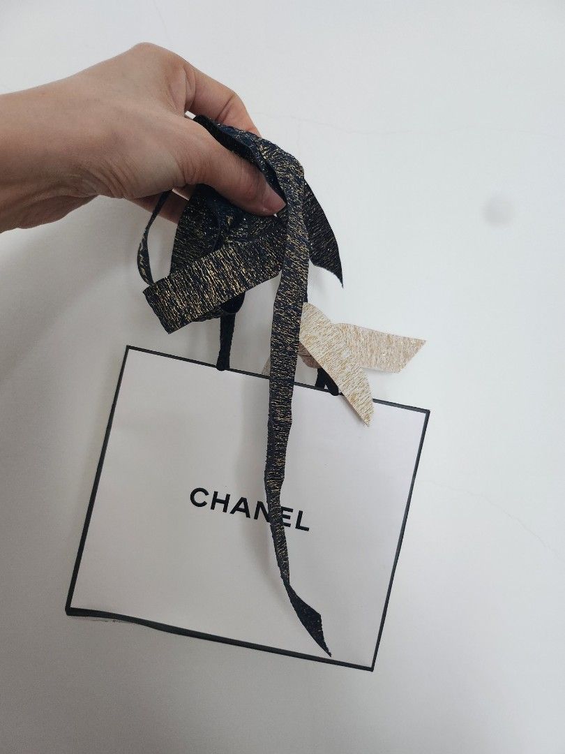 Chanel Paperbag With Ribbon, Luxury, Accessories on Carousell