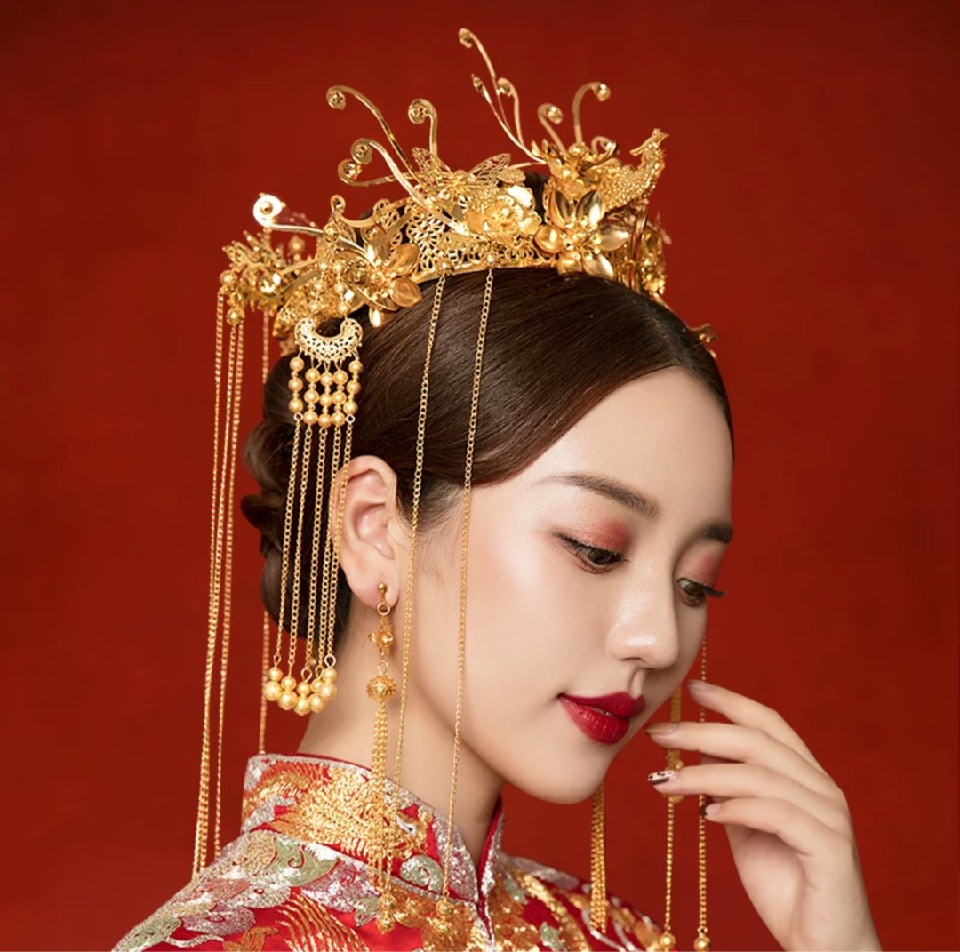 Chinese crown for wedding, Women's Fashion, Watches & Accessories, Hair ...