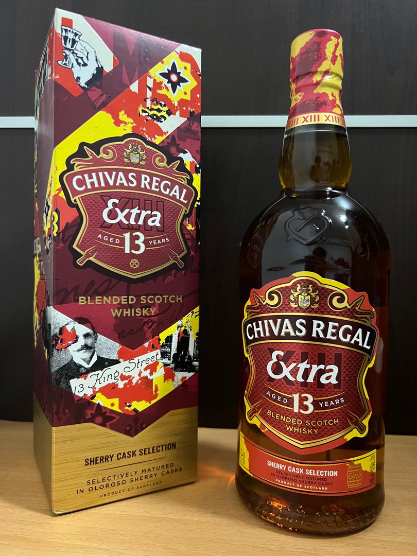 Chivas Regal Extra 13 Years 1-Liter, Food & Drinks, Alcoholic Beverages ...