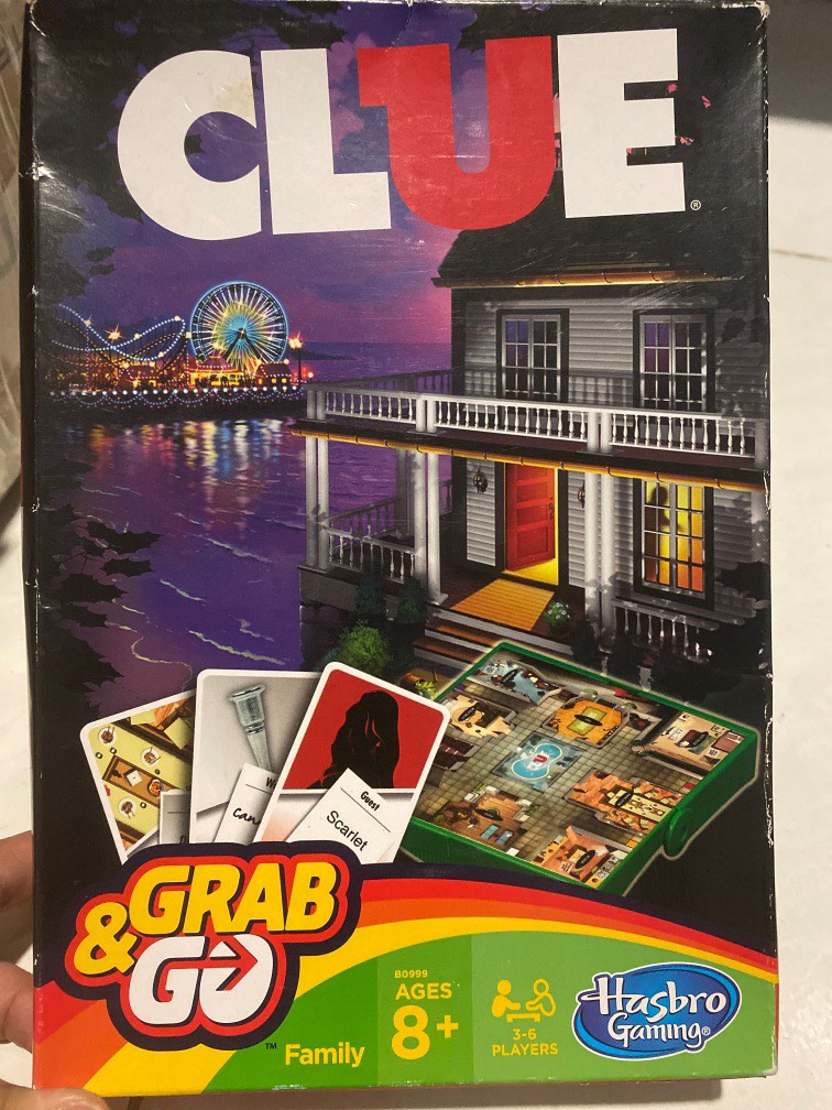 Clue Grab & Go Board game, Hobbies & Toys, Toys & Games on Carousell