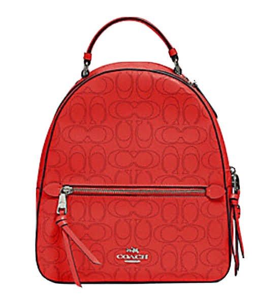 coach jordyn backpack in signature leather miami red, Women's Fashion ...