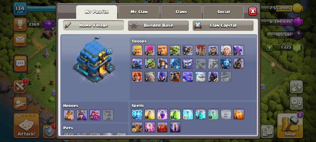 COC TH 12 Max all walls; semi max defenses; troops max, Hobbies & Toys ...