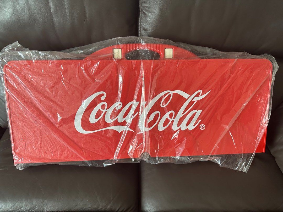 Coca Cola foldable picnic table with chairs, Furniture & Home Living ...