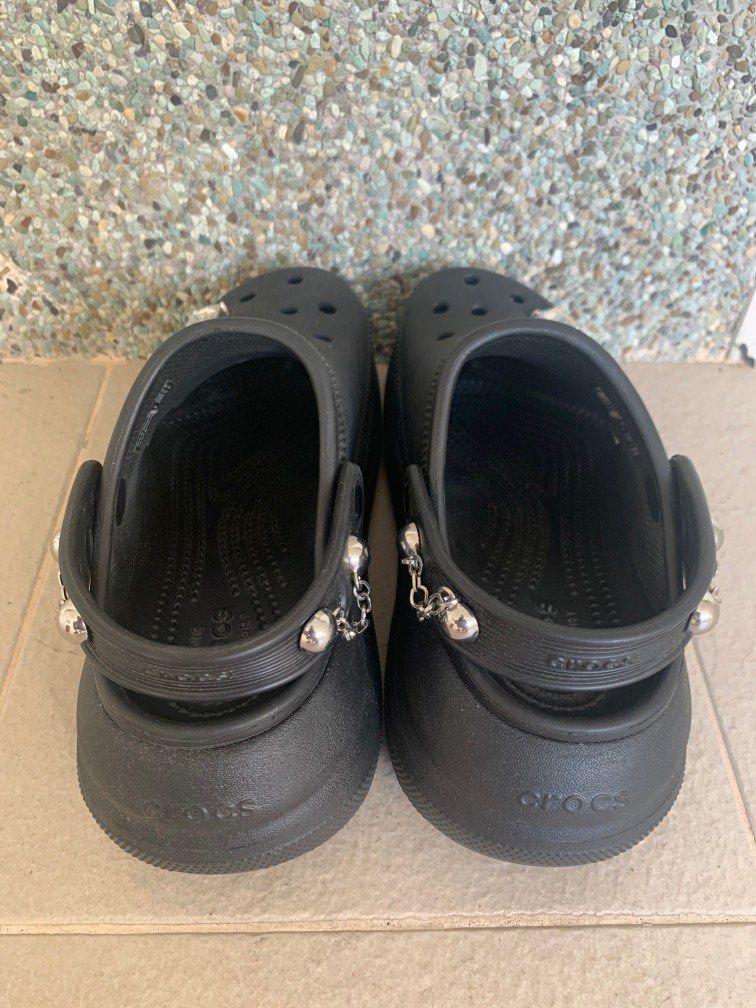 Crocs Black Classic Crush Punk Clog - Genuine & Like New!, Babies ...