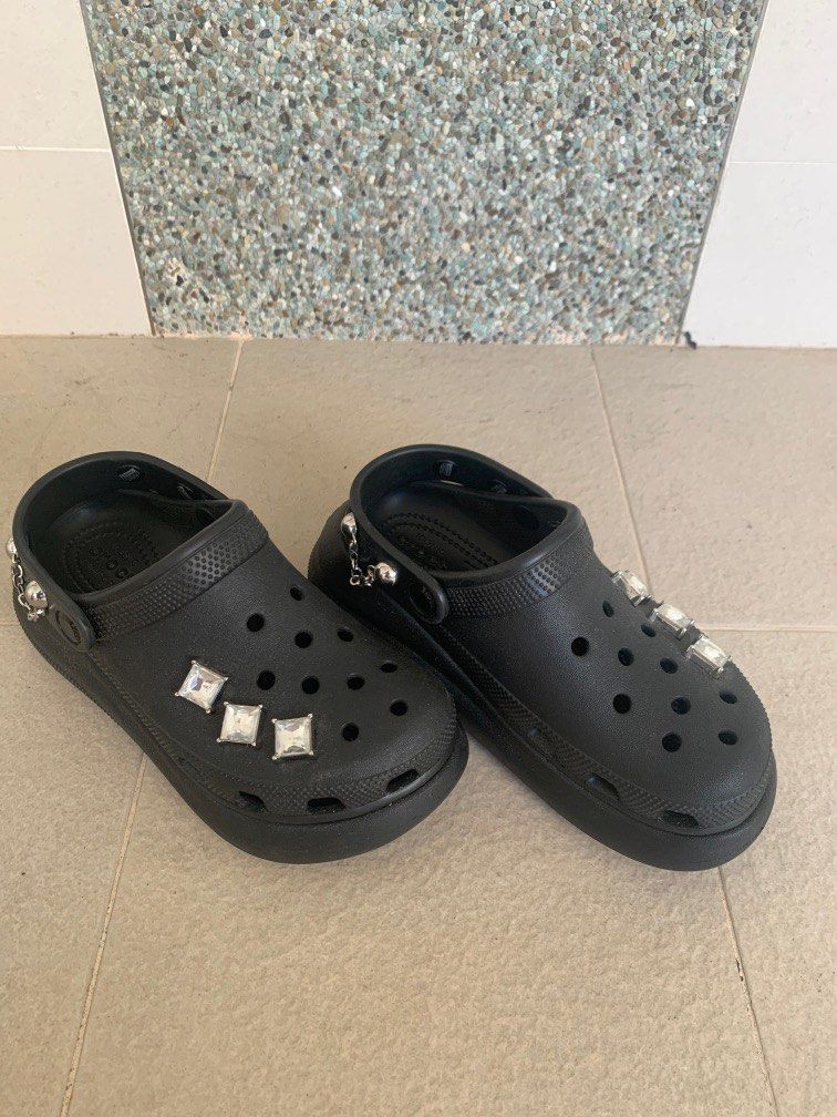 Crocs Black Classic Crush Punk Clog - Genuine & Like New!, Babies ...