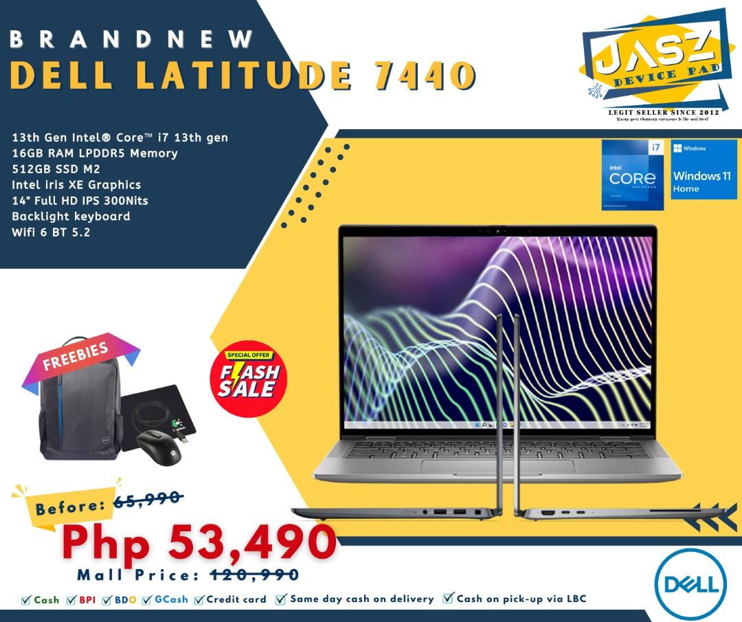 Dell Latitude 7440 i7-13th Gen 16GB RAM 512GB SSD Intel Iris Xe 14.0 ...