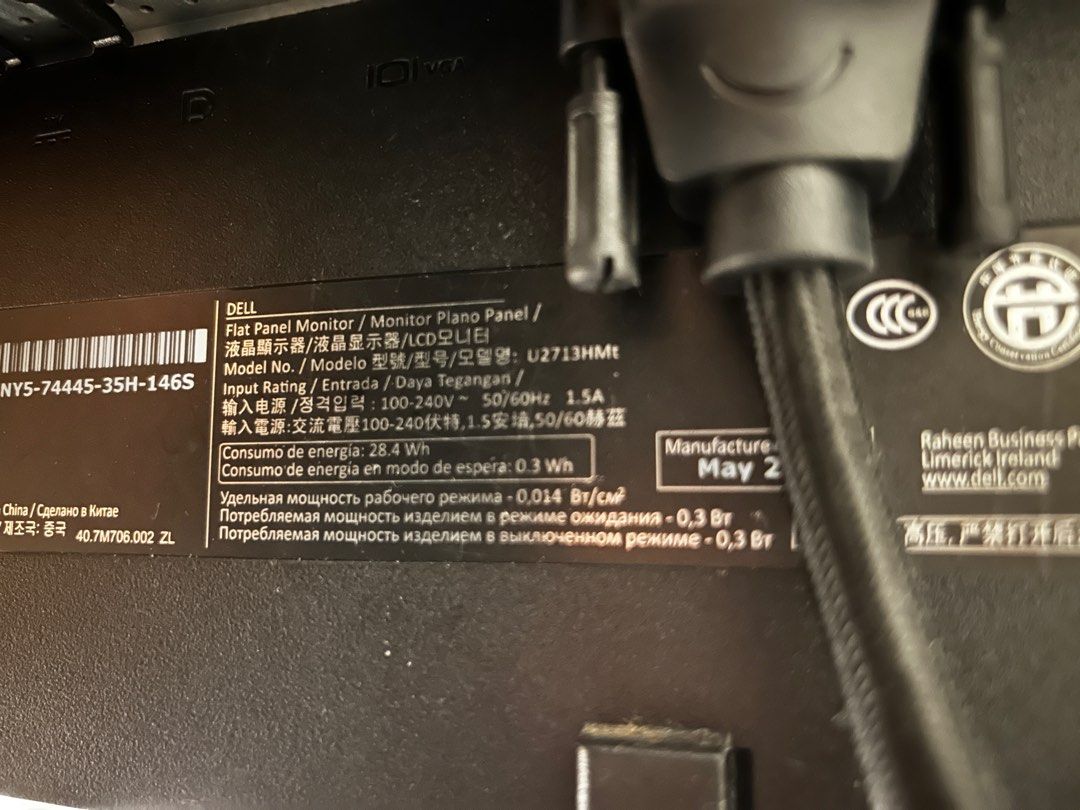 Dell Monitor 27 itch 2k, Computers & Tech, Parts & Accessories, Monitor ...