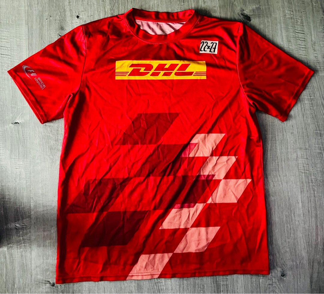 DHL F1 dri fit official shirt, Men's Fashion, Activewear on Carousell