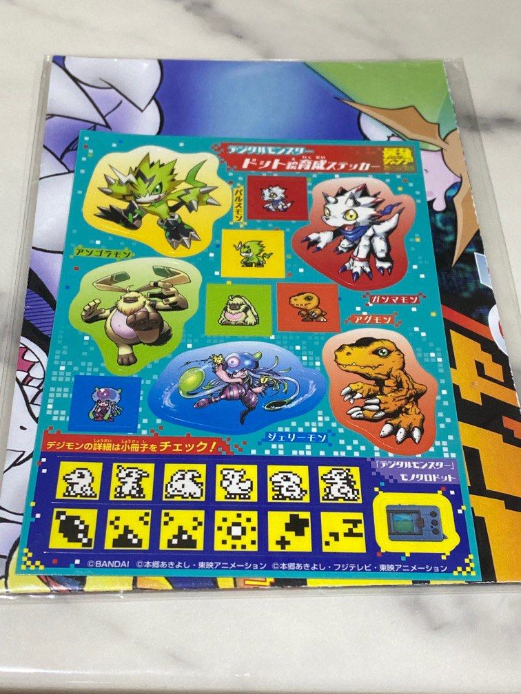 Digimon sticker & poster, Hobbies & Toys, Toys & Games on Carousell
