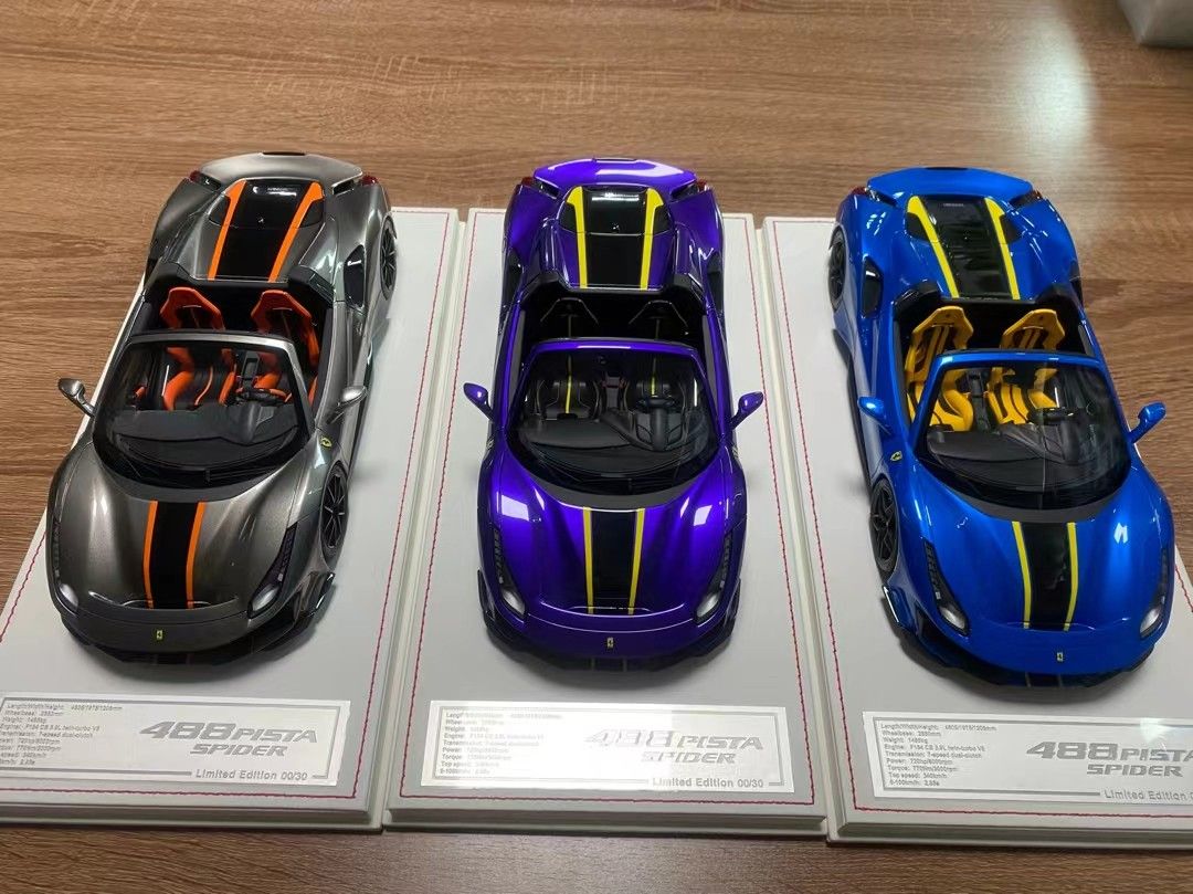 Dino Model 1:18 Ferrari 488 Pista Spider, Hobbies & Toys, Toys & Games on Carousell