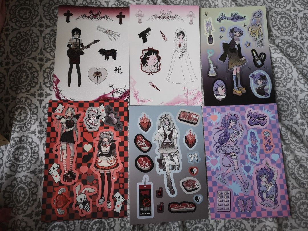 Domi World MilkyHeart Korean Sticker Sheets official authentic unused ...