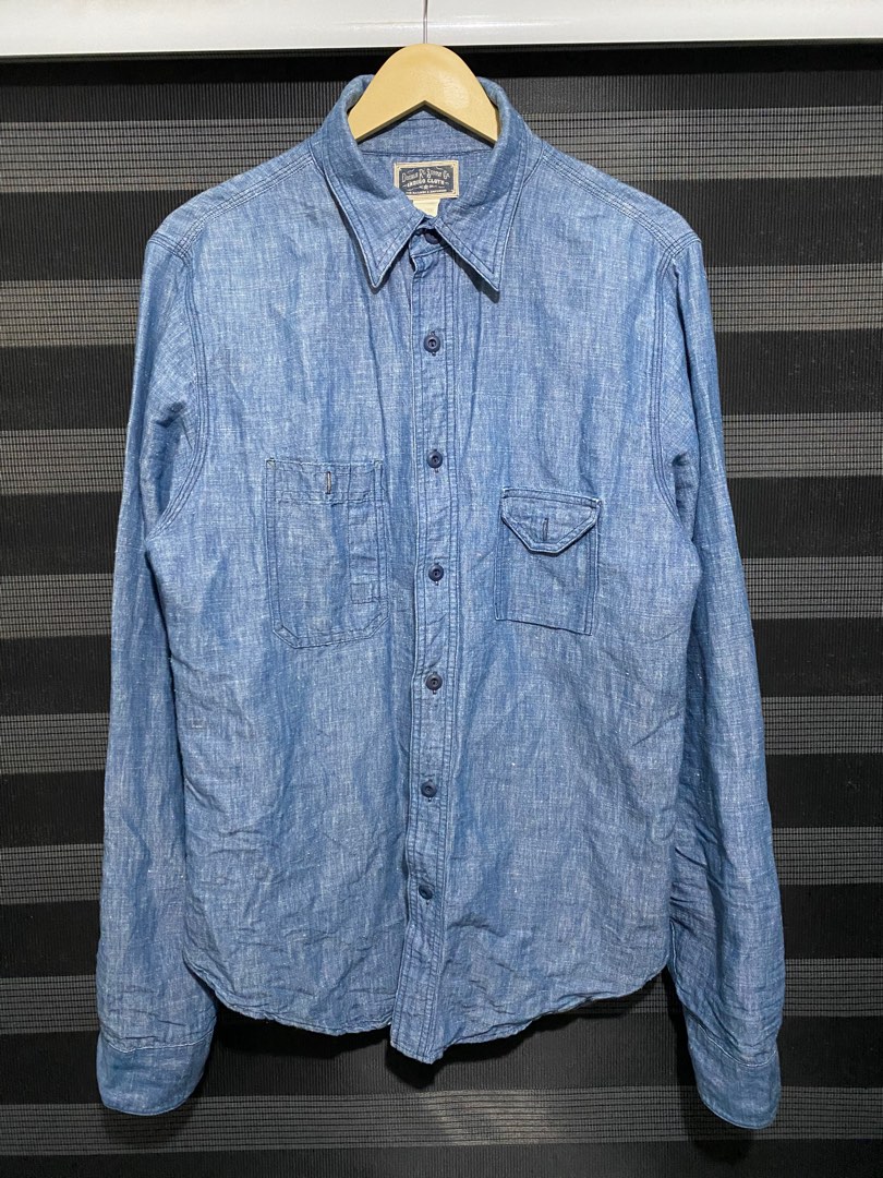 Double RL (RRL) - indigo selvedge l/s, Men's Fashion, Tops & Sets, Tshirts & Polo Shirts on ...