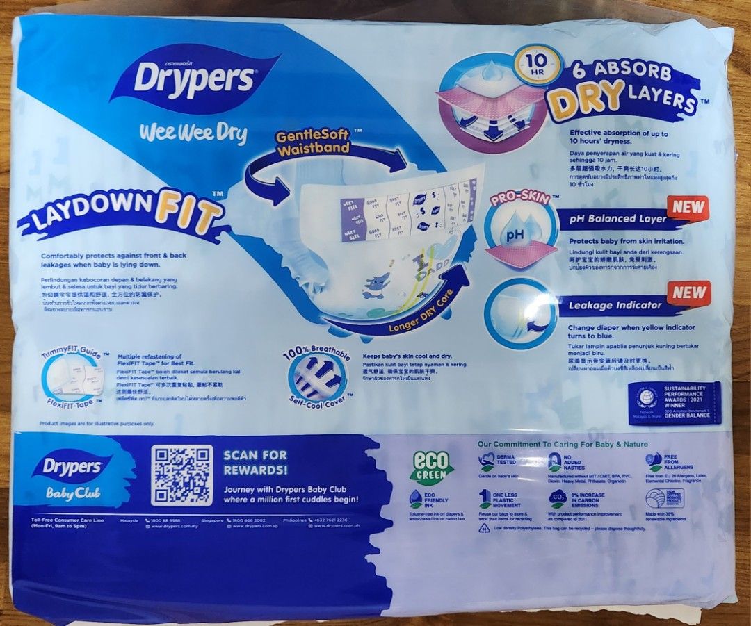 Drypers diapers - Small - tape - 80 diapers X 3 packs, Babies & Kids ...