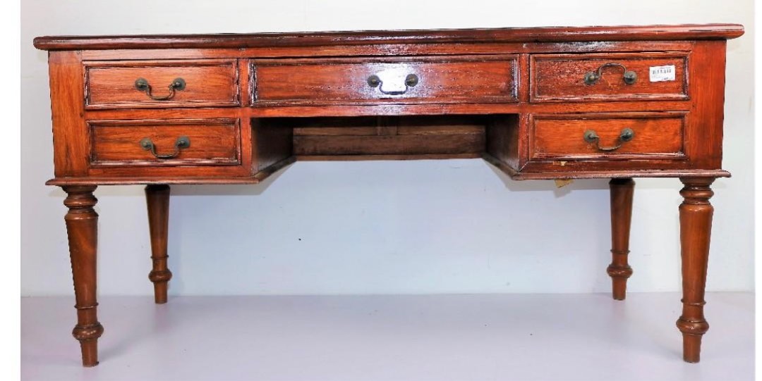 Dutch colonial teak writing desk, Furniture & Home Living, Furniture ...