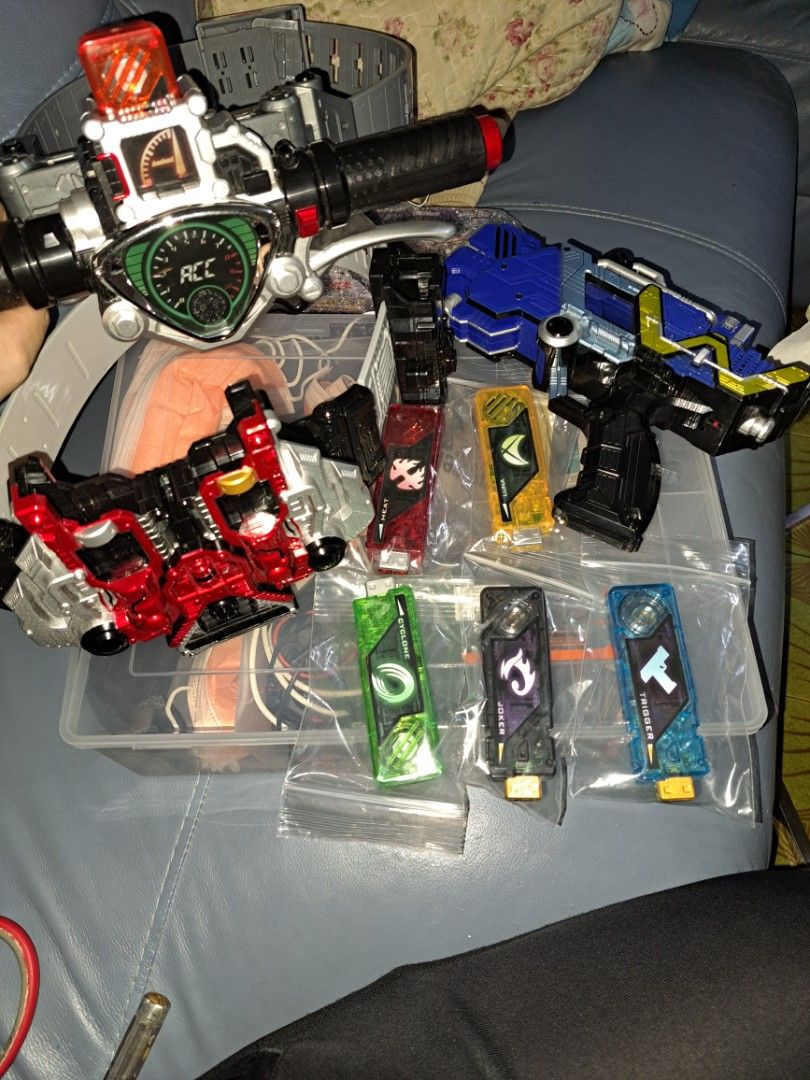 DX kamen rider W double driver and Kamen Rider Accel Driver., Hobbies & Toys, Toys & Games on ...