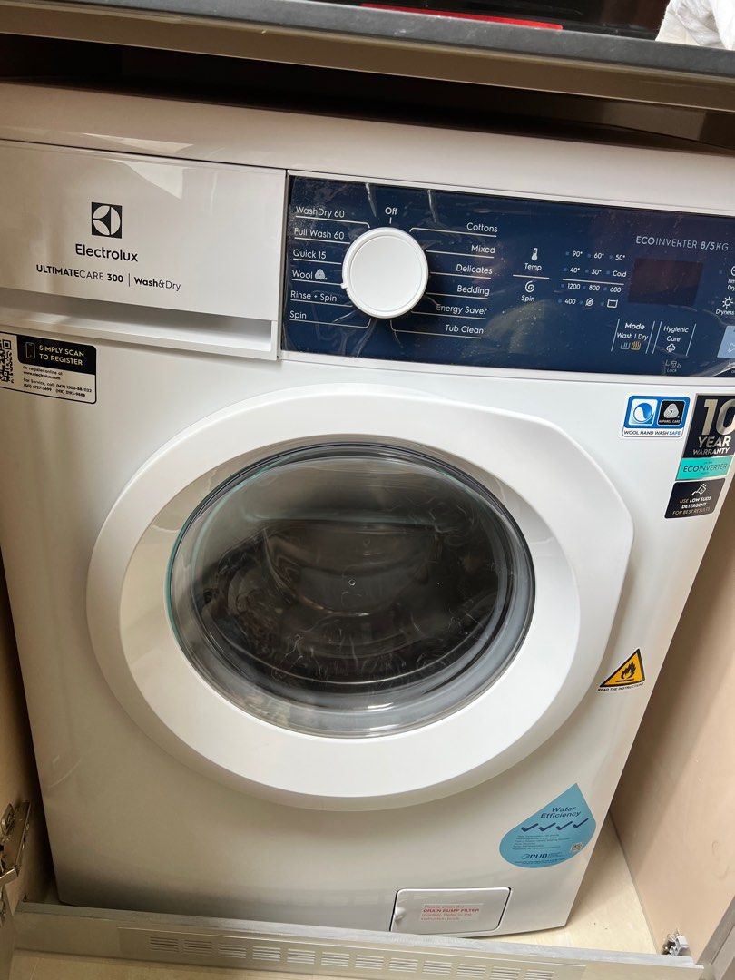 Electrolux ultimate care 300 washer + dryer, TV & Home Appliances ...
