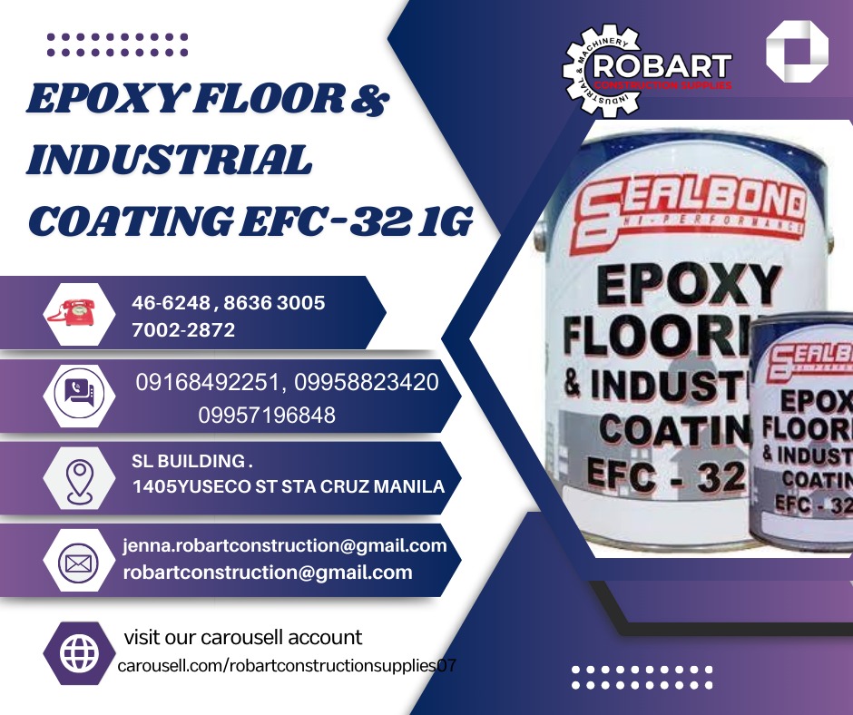 epoxy floor & industrial coating code: efc-32 1g, Commercial ...