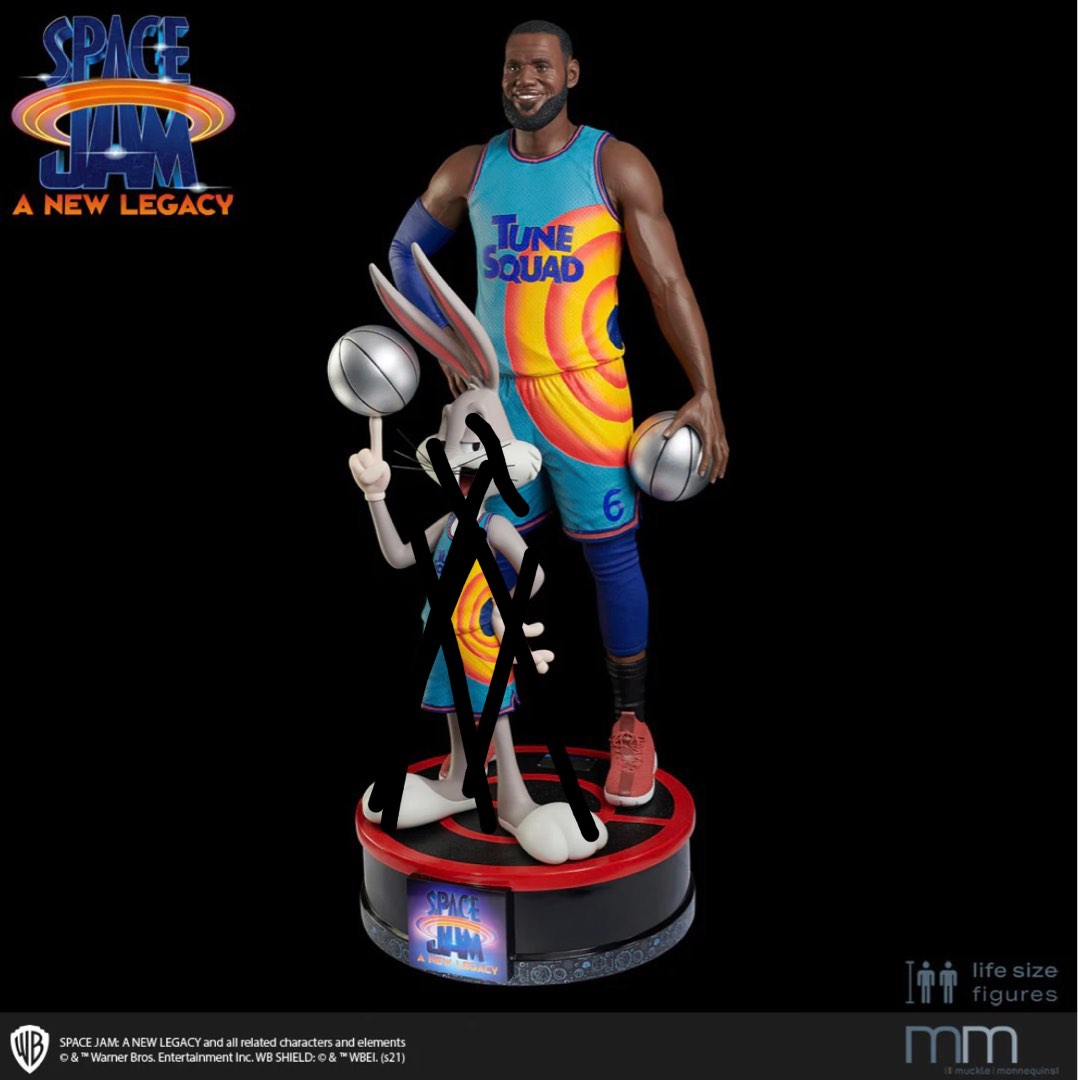 Extremely Rare NBA Lakers LeBron James Life size statue by muckle ...