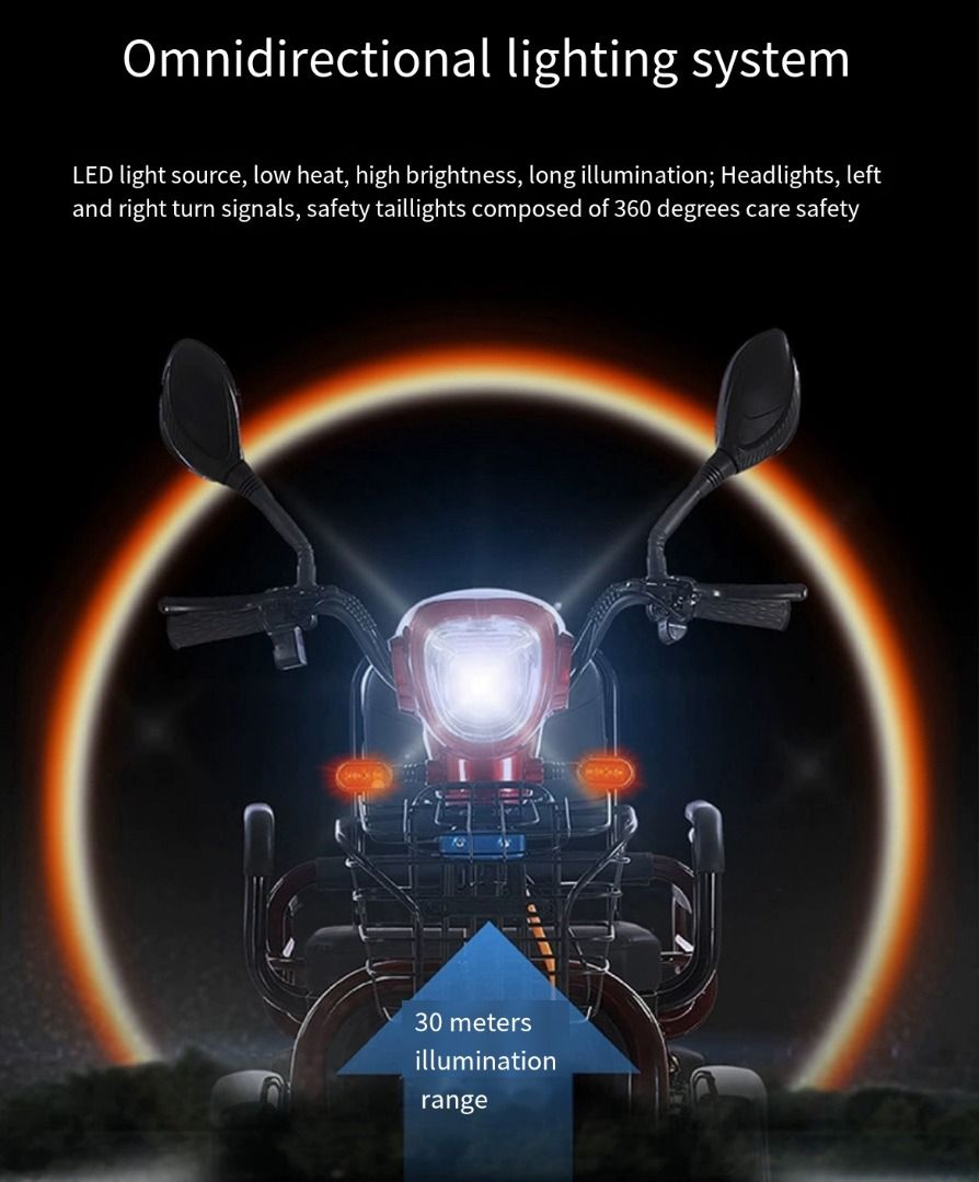 Family Cruiser: Electric Tricycle with a maximum power of 500w and 48v ...