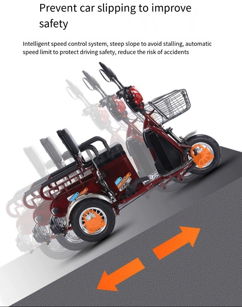 Family Cruiser: Electric Tricycle with a maximum power of 500w and 48v ...