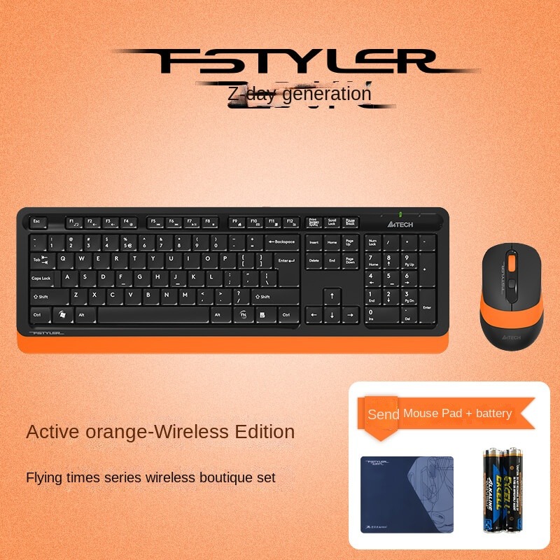 A4tech FSTYLER FG1010 2.4G Wireless keyboard Mouse Set 104 keys keyboard, Computers & Tech ...